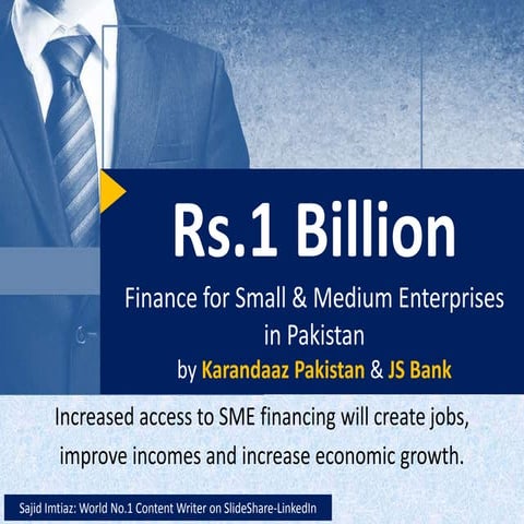 1 Billion Rupees Finance for SMEs in Pakistan | PPT