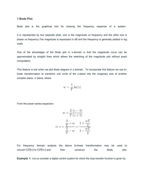 Bode Plot Notes Step by Step | PDF | Physics | Science