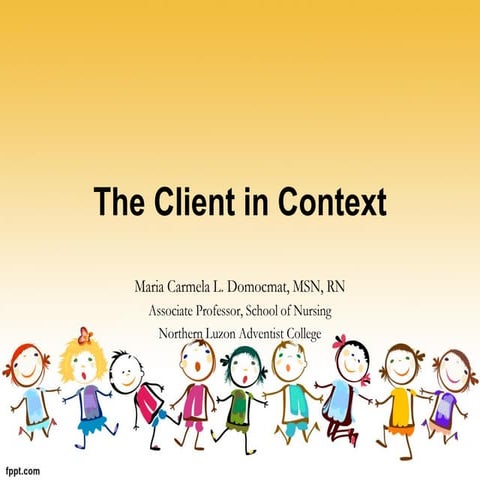 The Client in Context | PDF