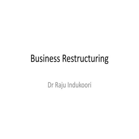 1 business restructuring | PPTX