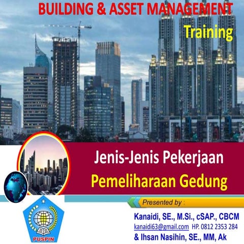 Jenis-Jenis Pekerjaan Pemeliharaan Gedung. _Training "BUILDING and ...