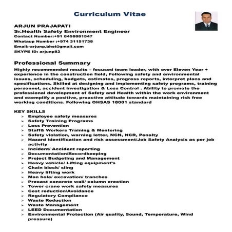 ARJUN.P-(CV) qatarpdf | PDF