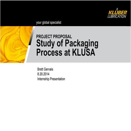 Packaging Project Final Presentation | PPT