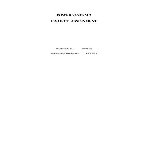 POWER SYSTEM 2 | PDF