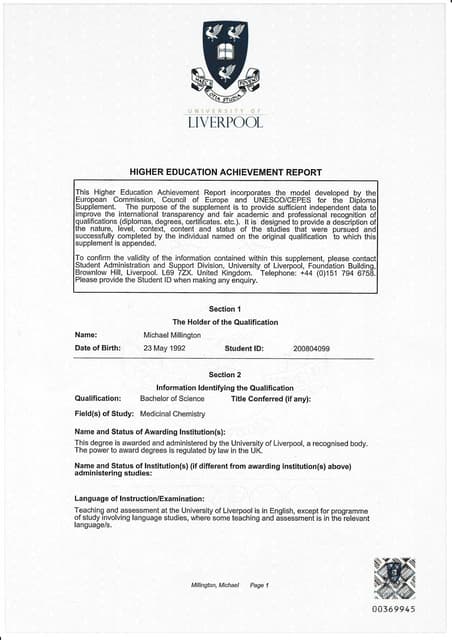 UNSW Academic Transcript | PDF