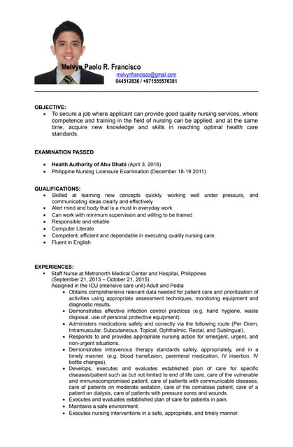 Resume of Doctor (MBBS) | PDF