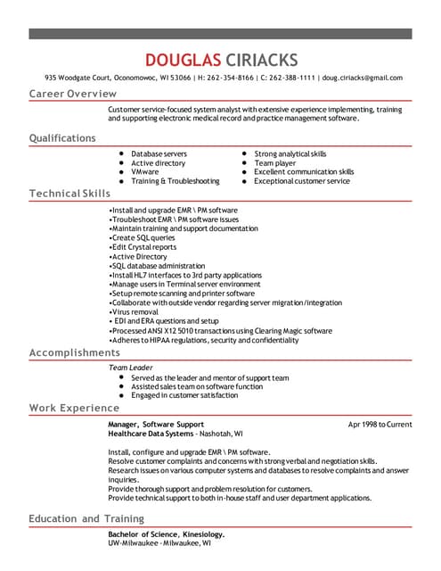 Resume for Wintel Administrator | DOCX