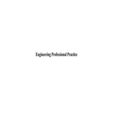 Engineering Professional Practice presentation | PPTX