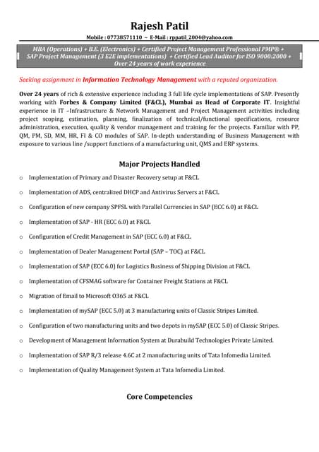 Updated CV - Devendra Gaware | PDF