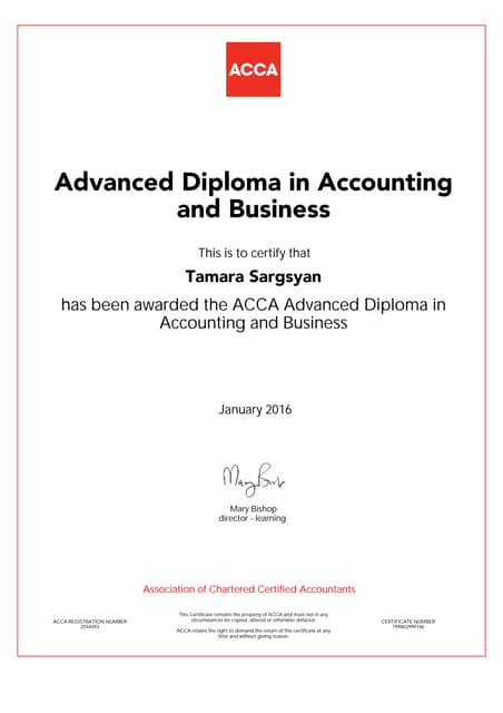 Diploma Accounting & Business | PDF