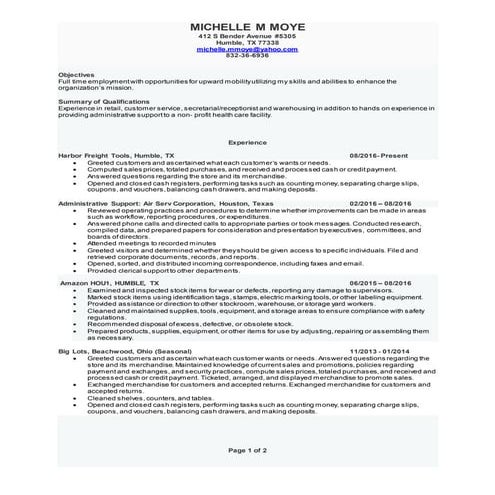Michelle Bell Resume 6 (1) | PDF