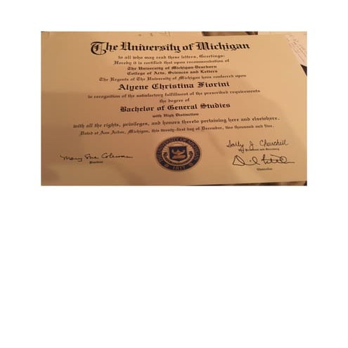 University of Michigan Diploma | DOC