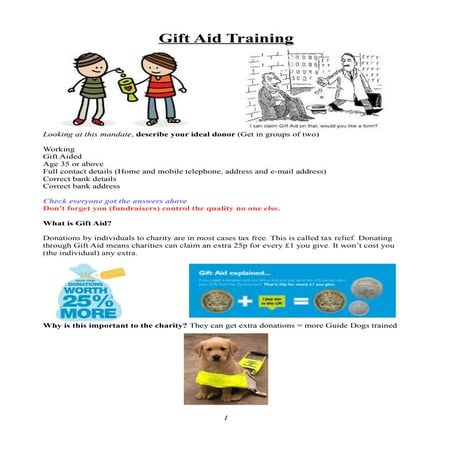 A complete guide to gift aid | PPTX