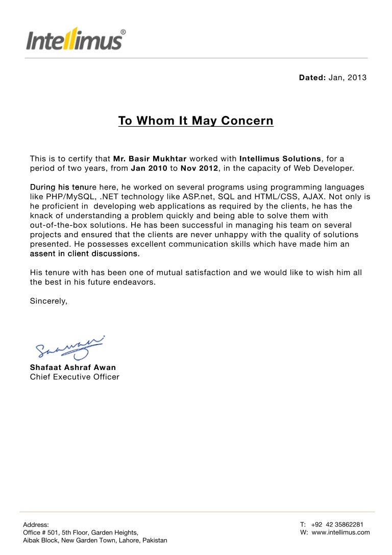Job Experience Letter 1 job-experience-letter-1