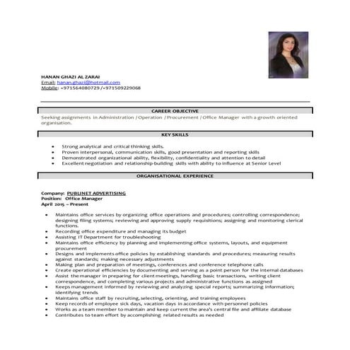 HANAN CV | DOCX
