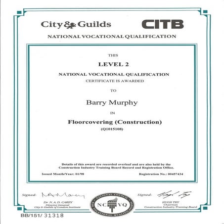 NVQ level 2 Qualification Certificate | PDF