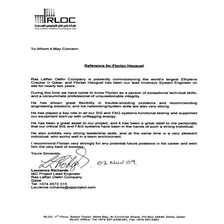 reference letter | PDF