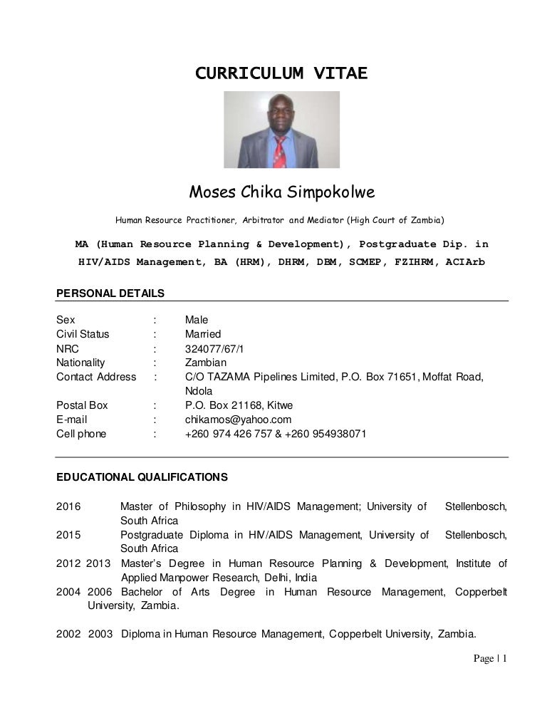 CV, Moses Simpokolwe_1