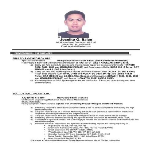 RESUME 2015 | PDF