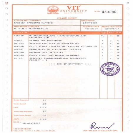 First Sem Masters | PDF