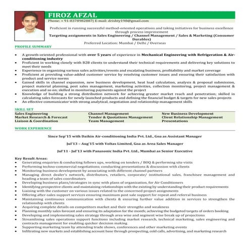 Resume Firoz | DOC