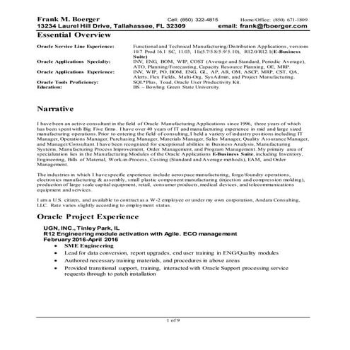 Resume FMB MAY 2016 | DOCX