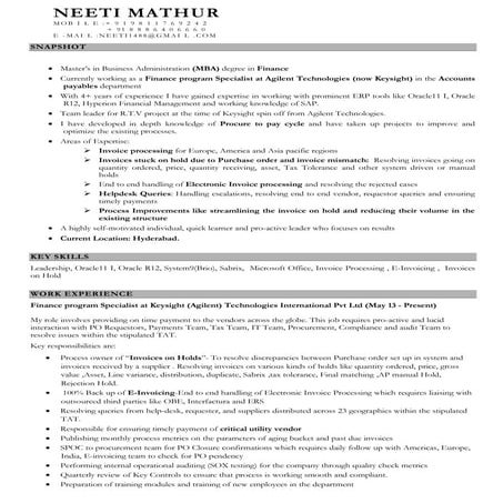 Neeti_Mathur Resume | PDF