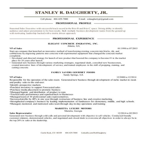 Tom - Resume 2015 | DOCX