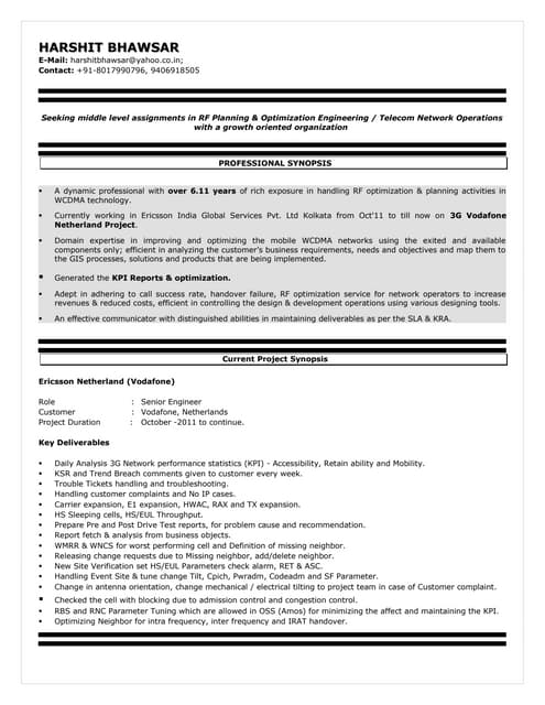 Anika puri_Resume_Telecom_New | PDF