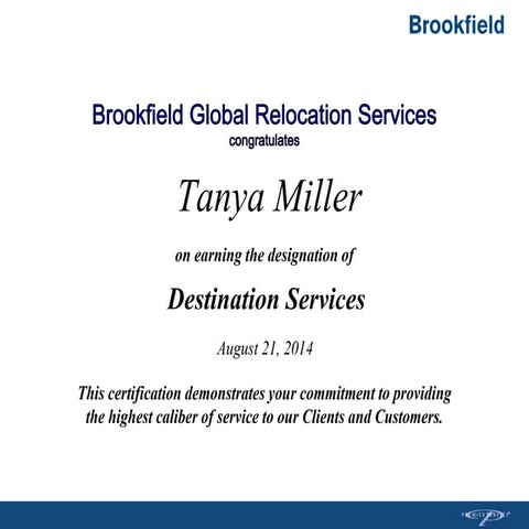 DestinationServicesCertificate | PDF