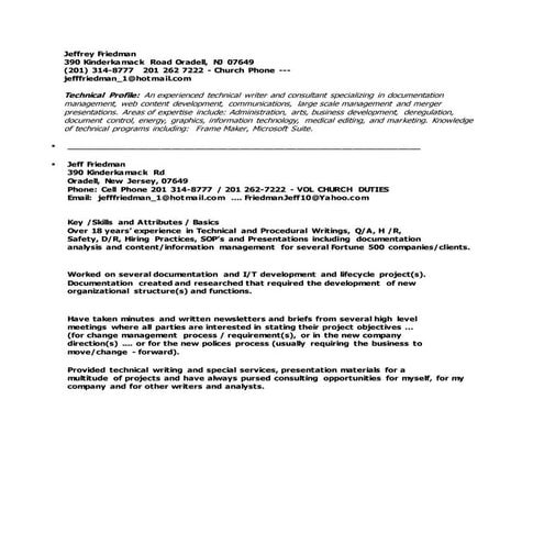 Jeffrey Perry Resume | PDF