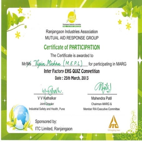 RIA Certificate | PDF