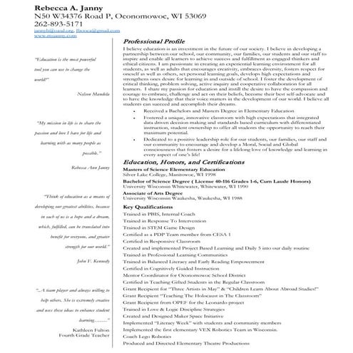Rebecca Resume | PDF