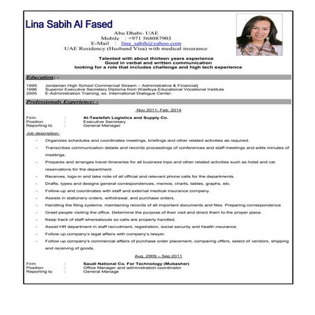 CV-LINA 16 A | PDF | Human Resources | Business