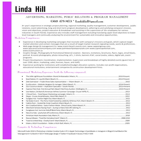 Linda Resume 2016 | PDF