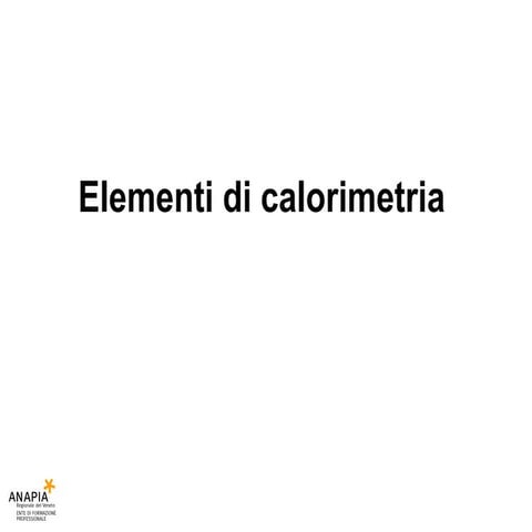 1 Calorimetria | PPT