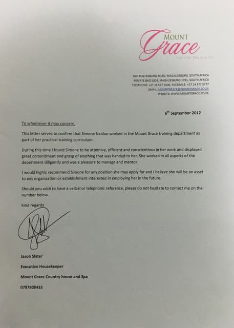 Marriott Reference | PDF