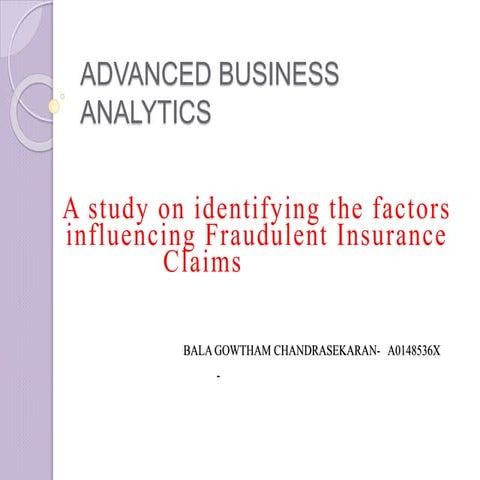 Fraud Analysis | PPT