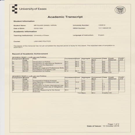 Interim transcript | PDF