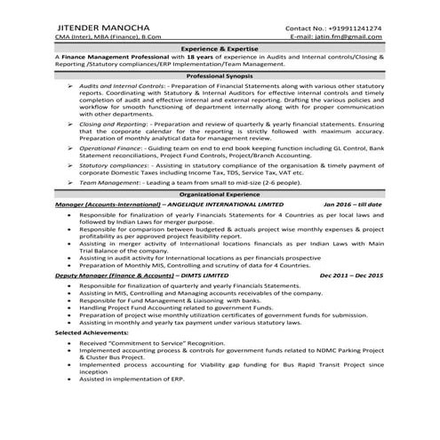 Resume- Jitender | PDF