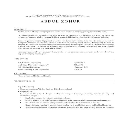 Abdul_Zohur_Resume | PDF