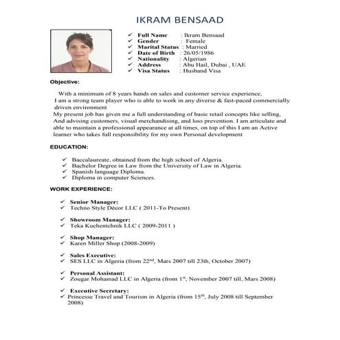 Ikram Bensaad CV | PDF