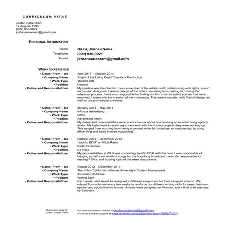Elijah Jones professional resume | PDF