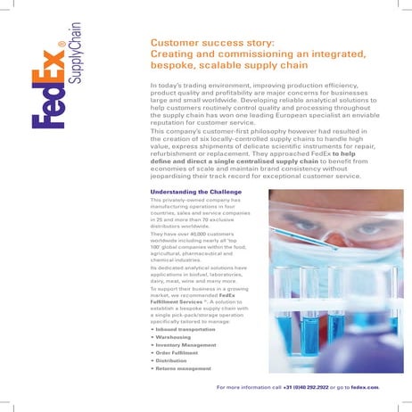 FedEx SupplyChain Customer Success Story_Fulfillment | PDF