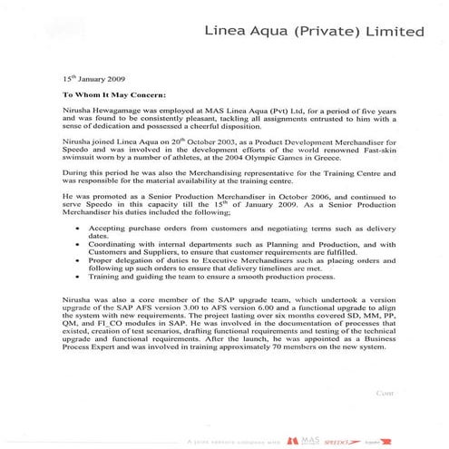 Linea Aqua | PDF