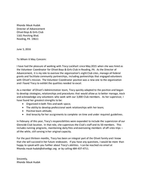 Lisa Chandler_Letter of Recommendation_Prof Wendy Finlay | PDF