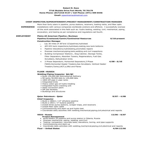 New Resume | DOC