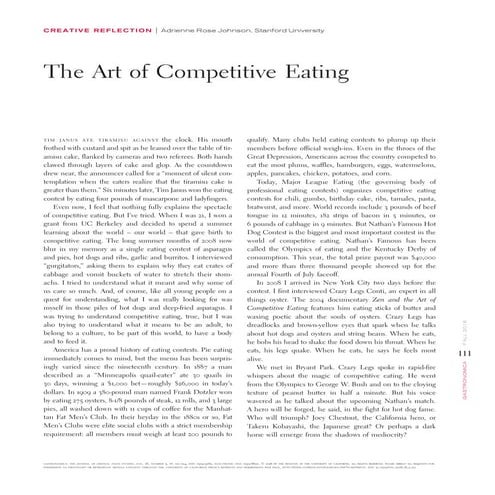 Food Memoir EssayMSWord | DOC