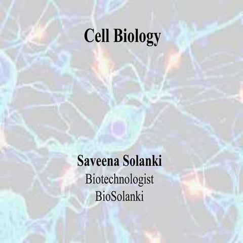 1 cell biology Introduction | PPT
