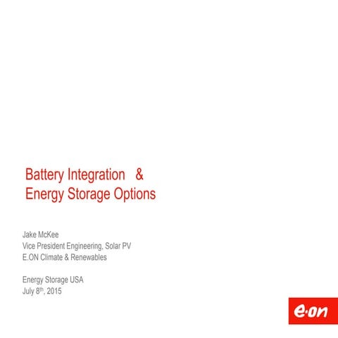 Battery Integration & Technology Compare 7-7-15 | PPT